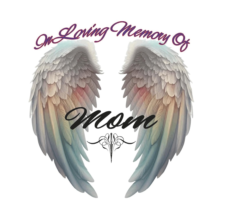 Angel Wing Heart Memorial Decal - Etsy