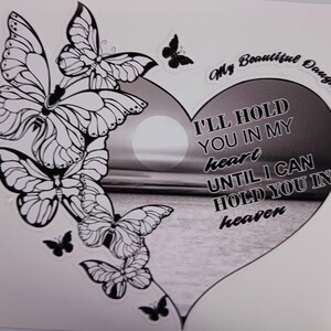 Angel Wing Heart Memorial Decal - Etsy