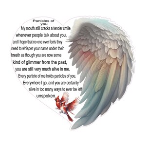 Memorial Heart Wing Decal for Any Surface - Etsy