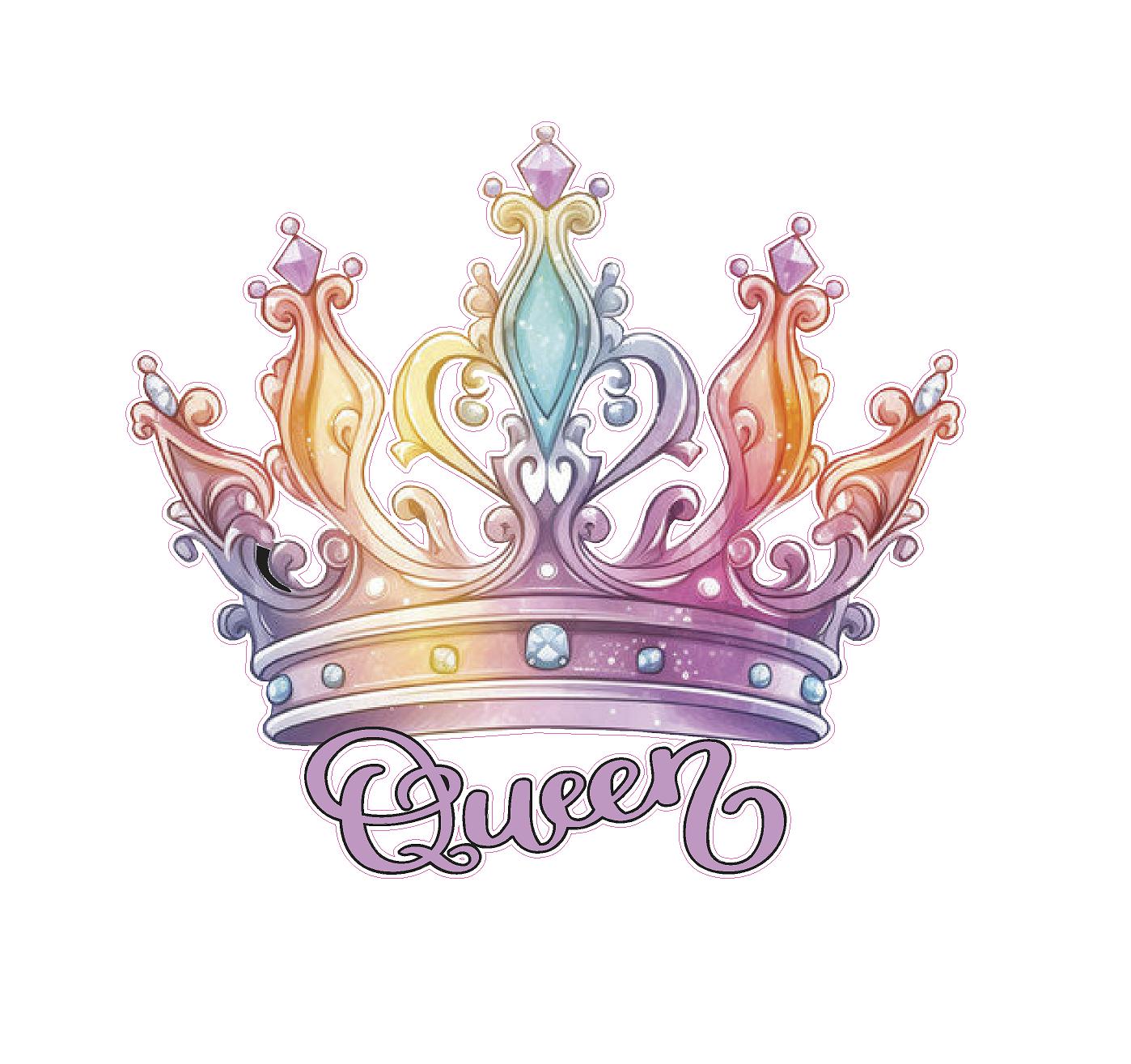 6" Queens Crown Sticker for Window Decal - Etsy