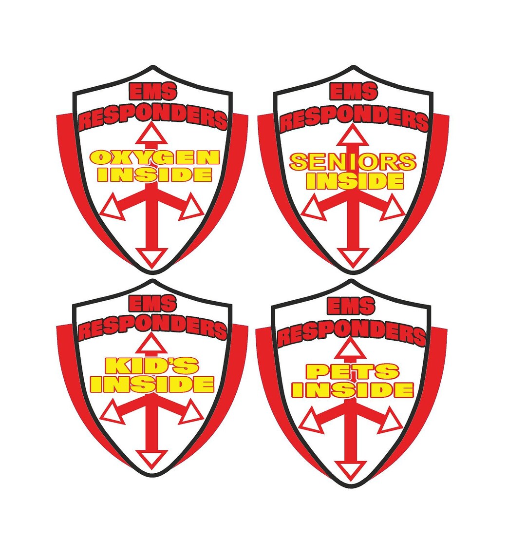 Emergency Home Window Decals Stickers - Etsy