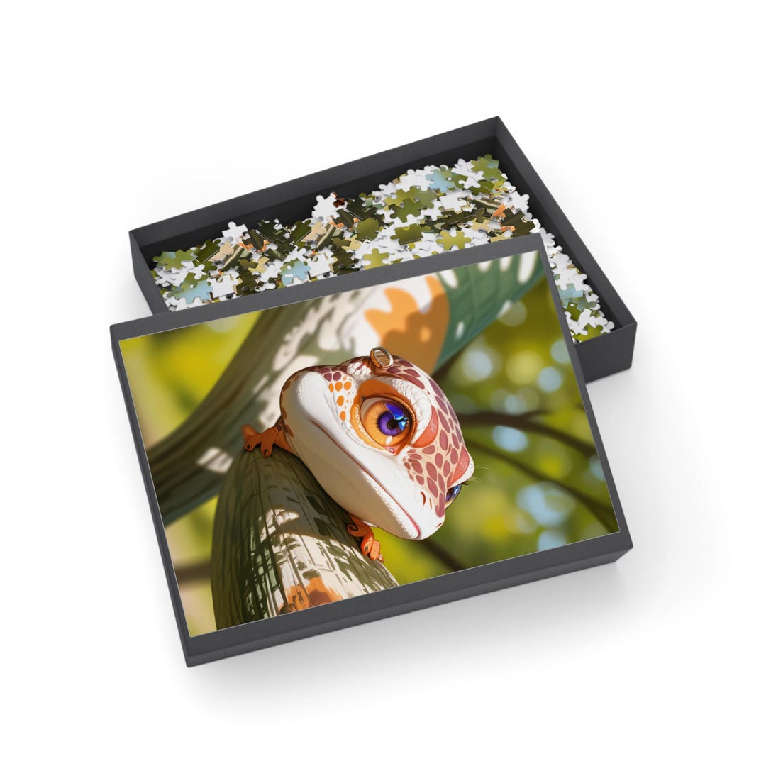 Gecko Jigsaw Puzzle - 1000 Piece Puzzle for Adults and Kids, Reptile ...