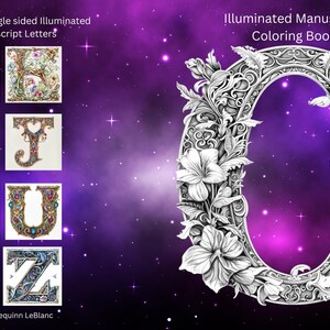 Illuminated Manuscript Coloring Book - Etsy