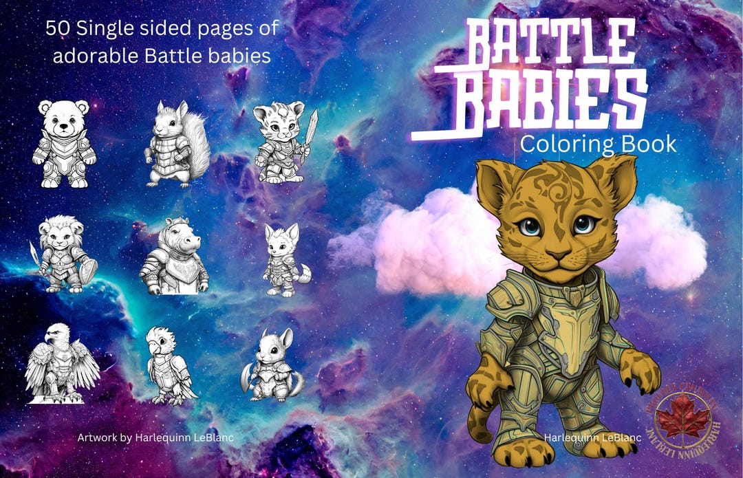 Battle Babies Coloring Book - Etsy