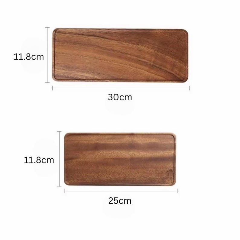 Natural Wooden Rectangular Trays - Etsy