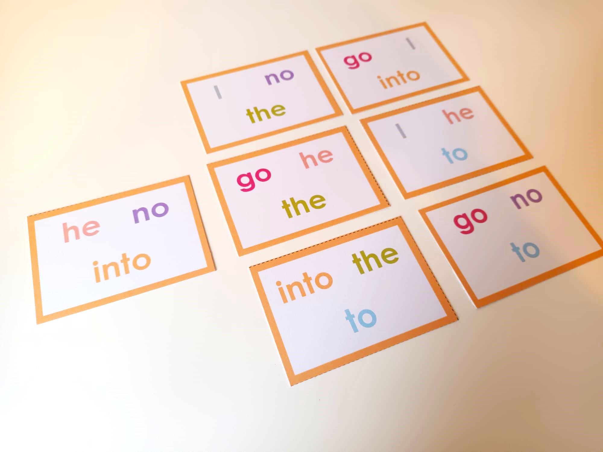 Phonics Tricky Words Red Words Card Games X 13 Sets - Etsy