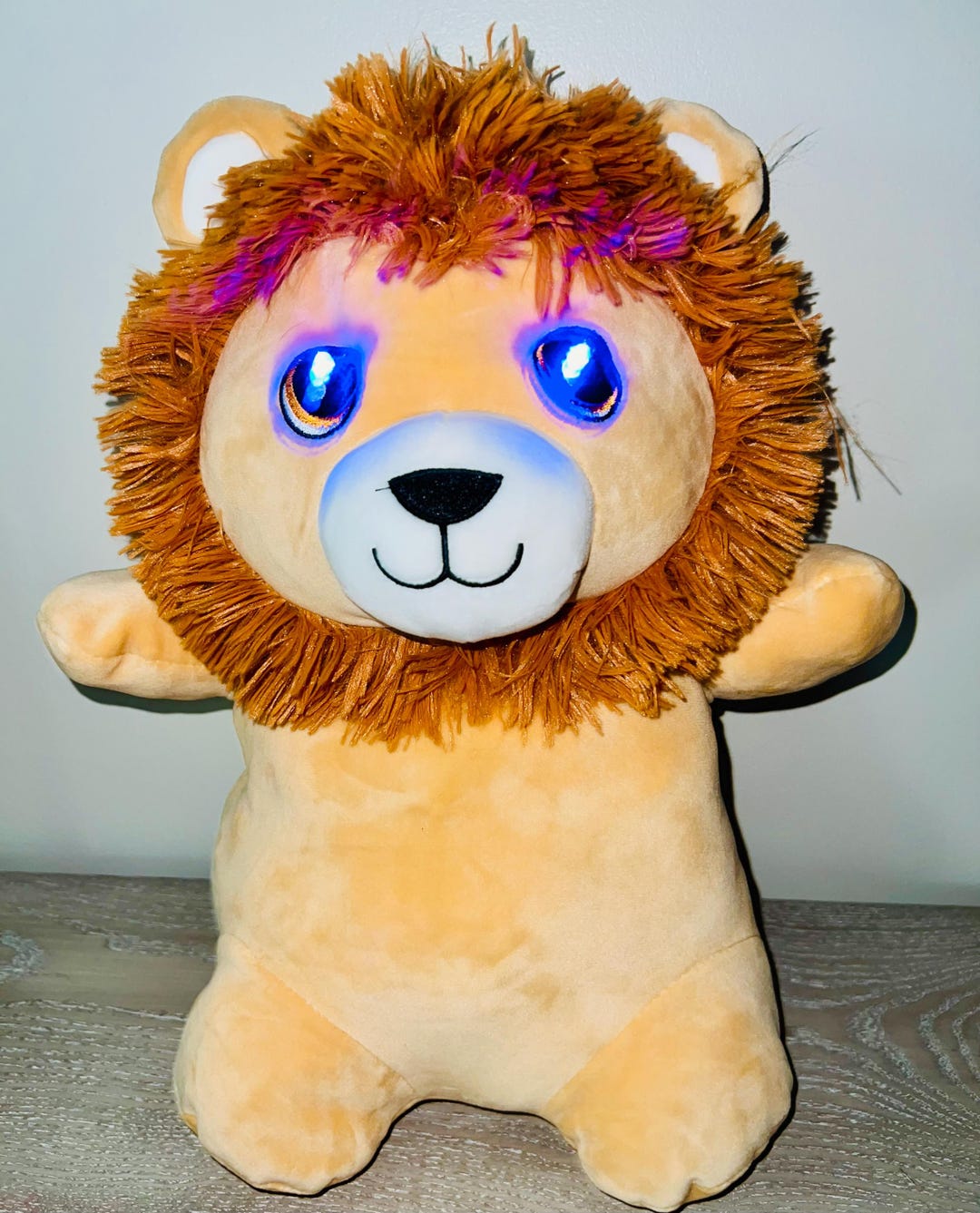 Haunted Lion Plush: EMF Ghost Detector, LED Eyes & Siren - Etsy