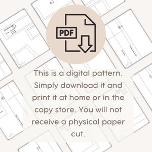 Body Block Pattern for Custom Fit PDF Sewing Block XS-7XL, A4, A0 Us ...