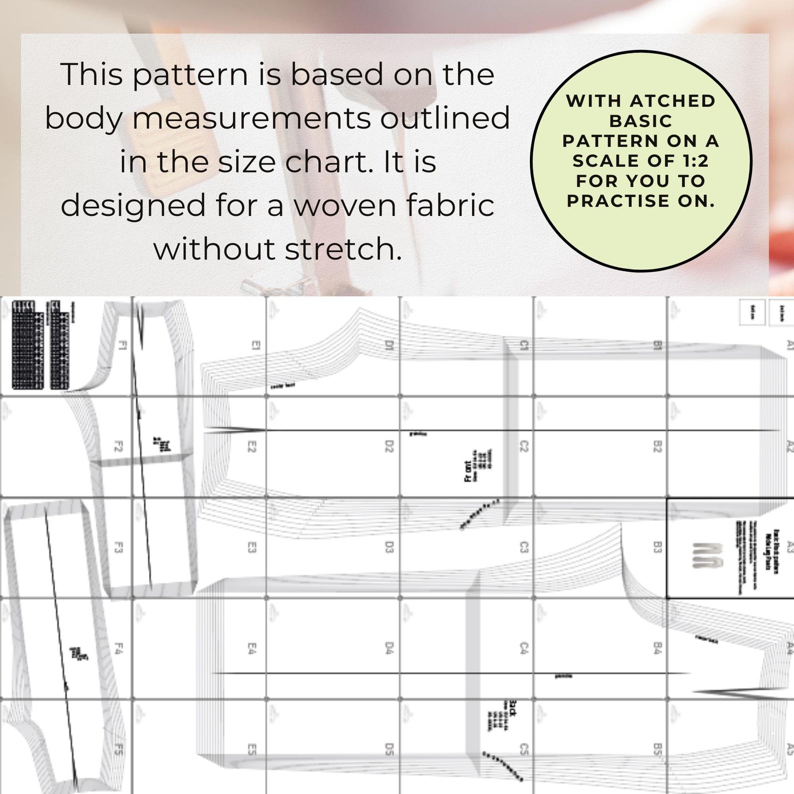 Digital Trouser PDF Sewing Pattern Drafting Guide Clothing Template ...