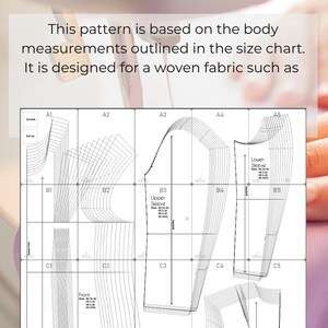 Jacket PDF Download Pattern Making Basic Block Template Guide Beginner ...