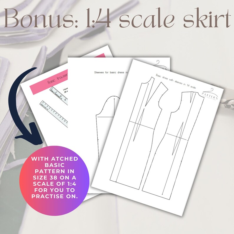 Dress Sewing Pattern Making Guide Size Chart Dress Template Digital ...