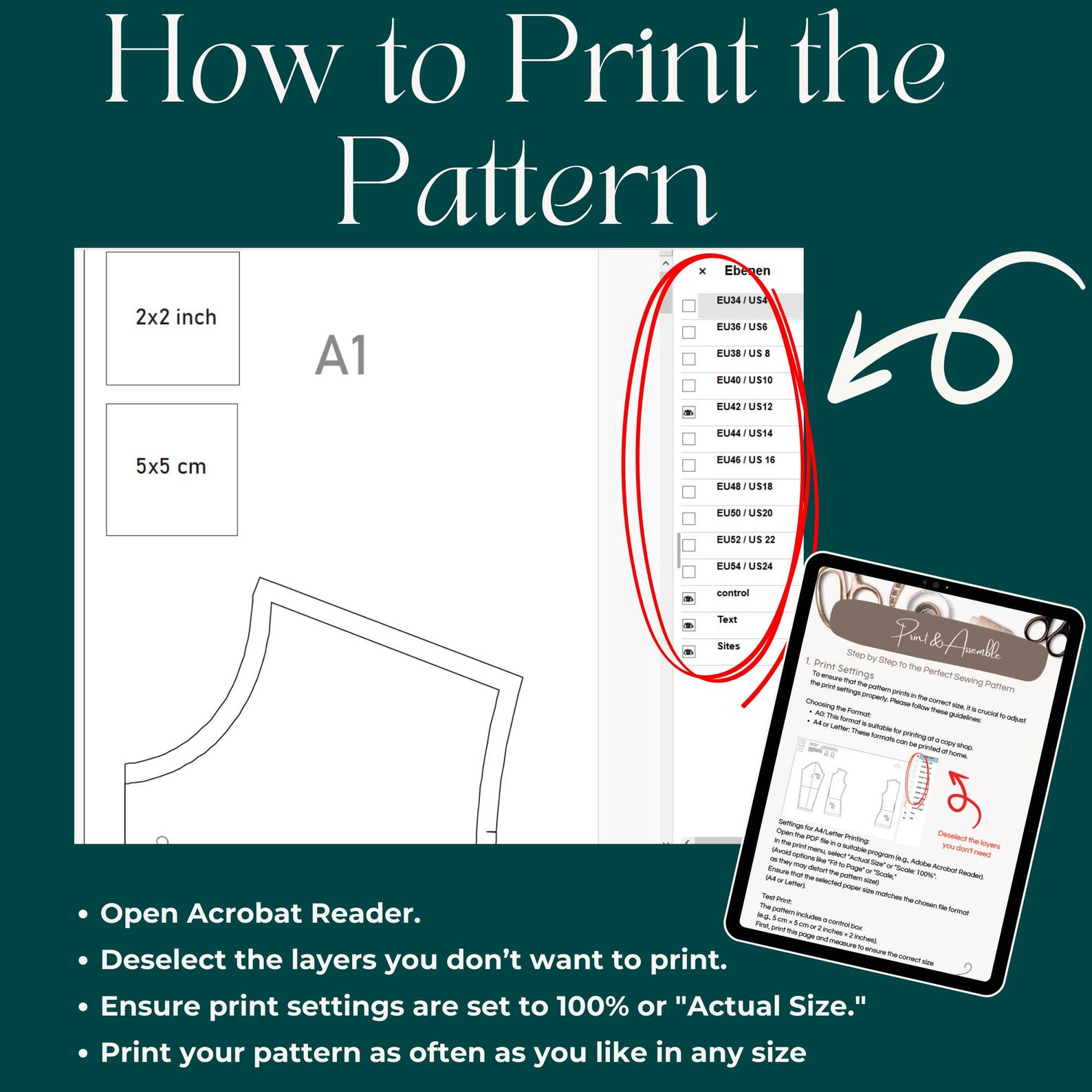 Basic Block Pattern PDF Download Large Size Jersey Dress Sewing Project ...