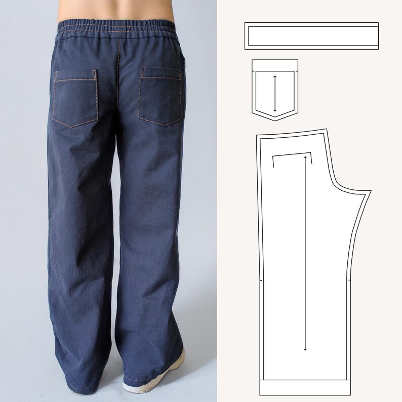 Digital Sewing Pattern Beginner Friendly Pocket Design Cargo Pant ...