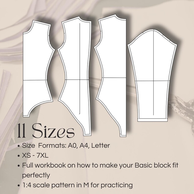 Bodysuit Sewing Pattern Digital Download PDF Tutorial Fitted Design ...