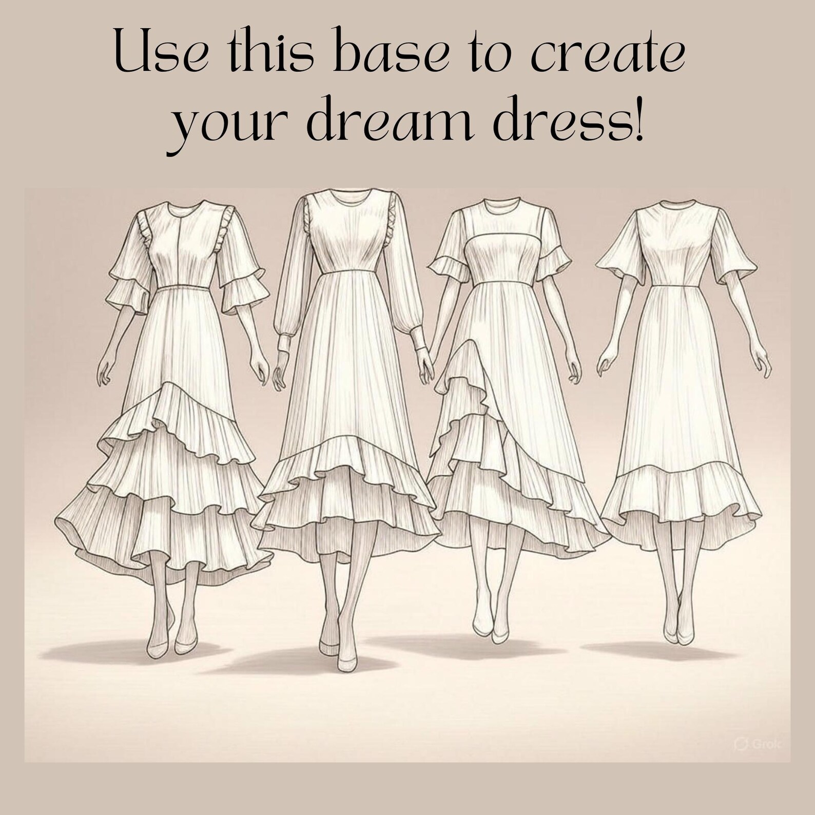 Custom Fit Dress Pattern Made-to-measure Sewing Block Tailored Bodice ...