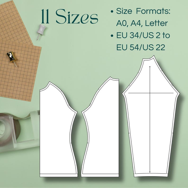 Raglan Shirt Pattern Sewing PDF Digital Download Clothing Block Sleeve ...