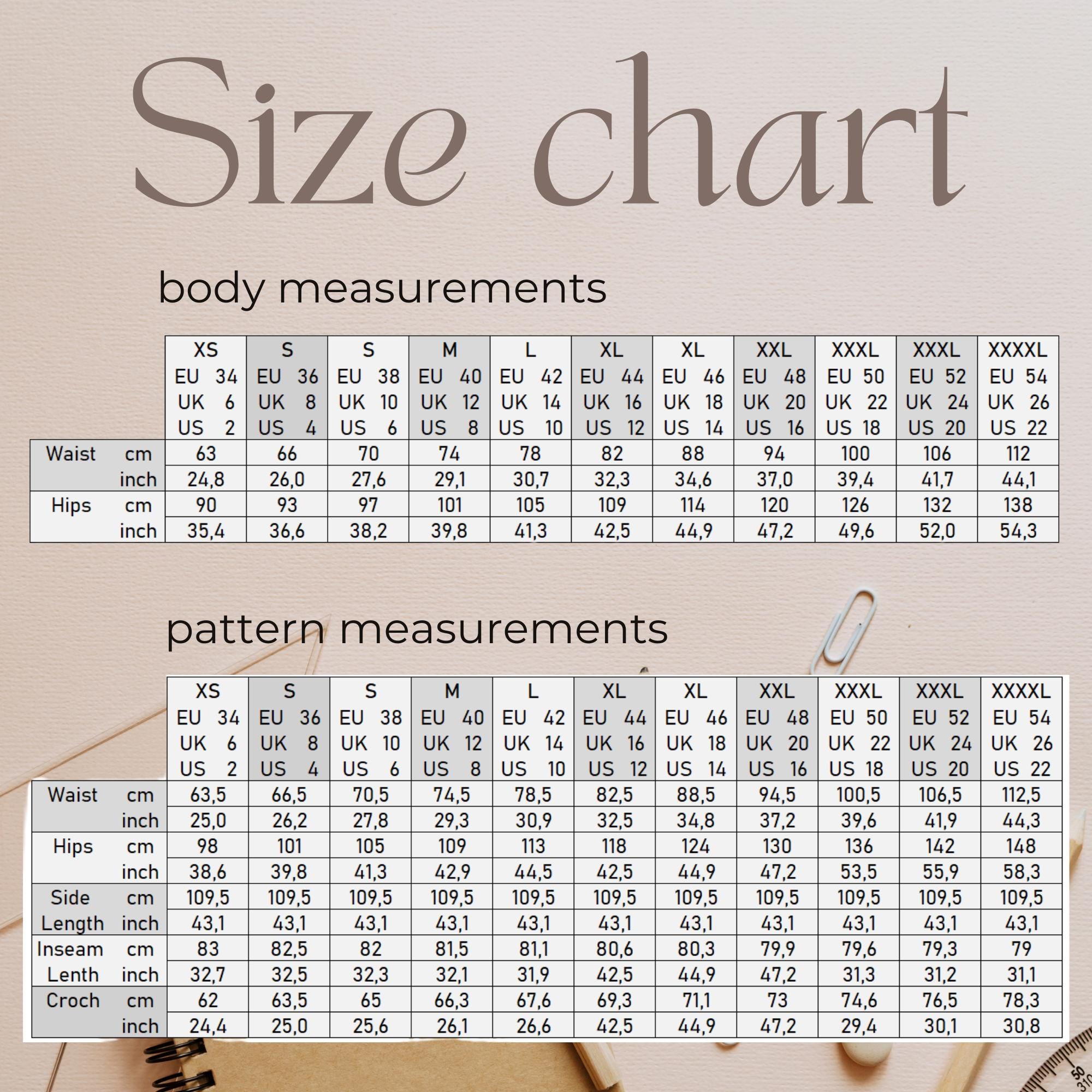 Digital Trouser PDF Sewing Pattern Drafting Guide Clothing Template ...