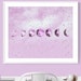 Moon Phases Wall Art Print Teen Girl's Bedroom Tween - Etsy
