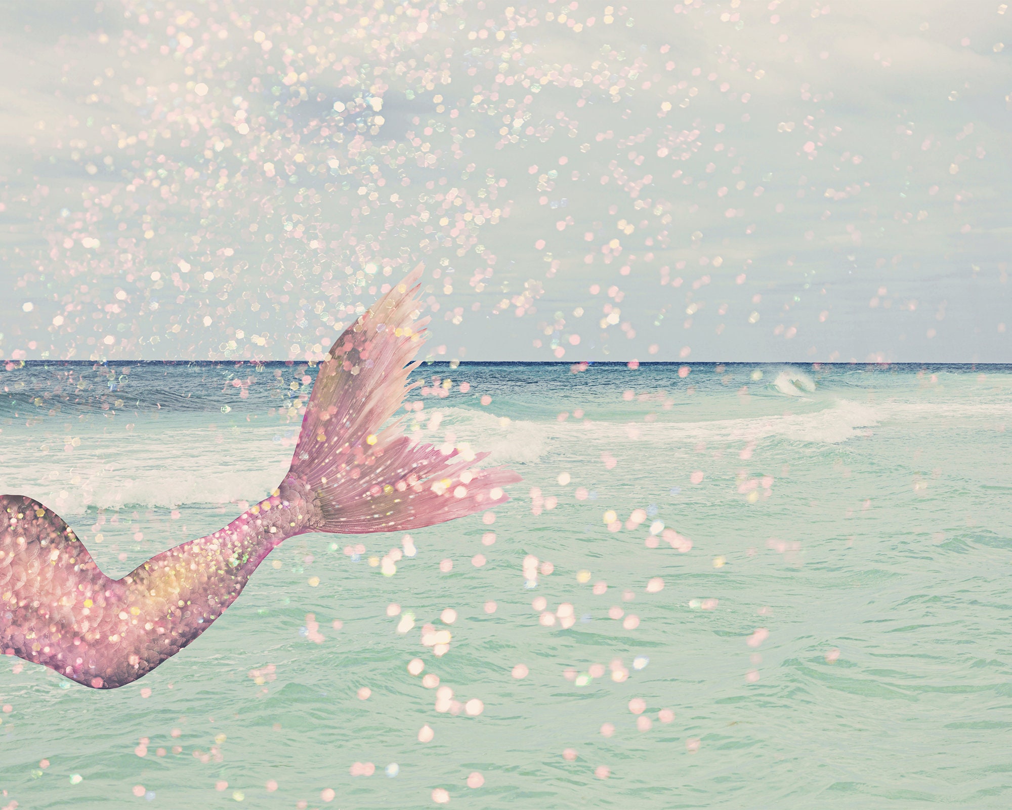 Mermaid Art Tumblr Pink