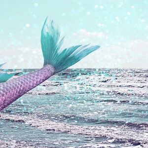 Mermaid Starfish Print Set of 2 Under the Sea Artwork Coastal - Etsy