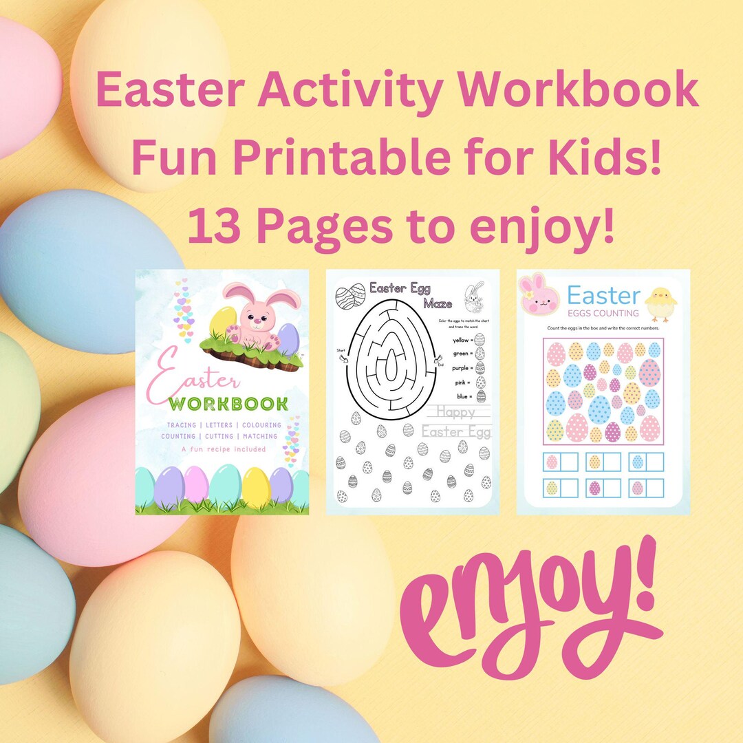 Easter Activity Workbook | Fun Printable Easter Themed Learning and ...