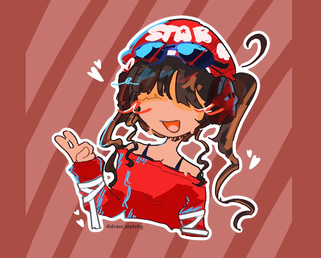 Original Digital Art / Anime / Drawing / Cheerful Victory Pose ...