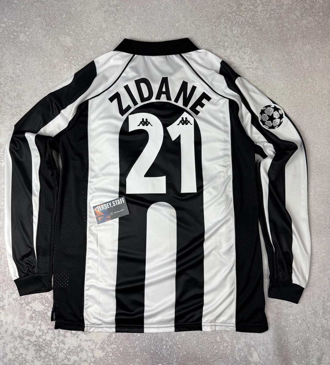 Zidane #21 Jersey FC Juventus 1997-1998 Sz S-XXL Retro Football Vintage ...