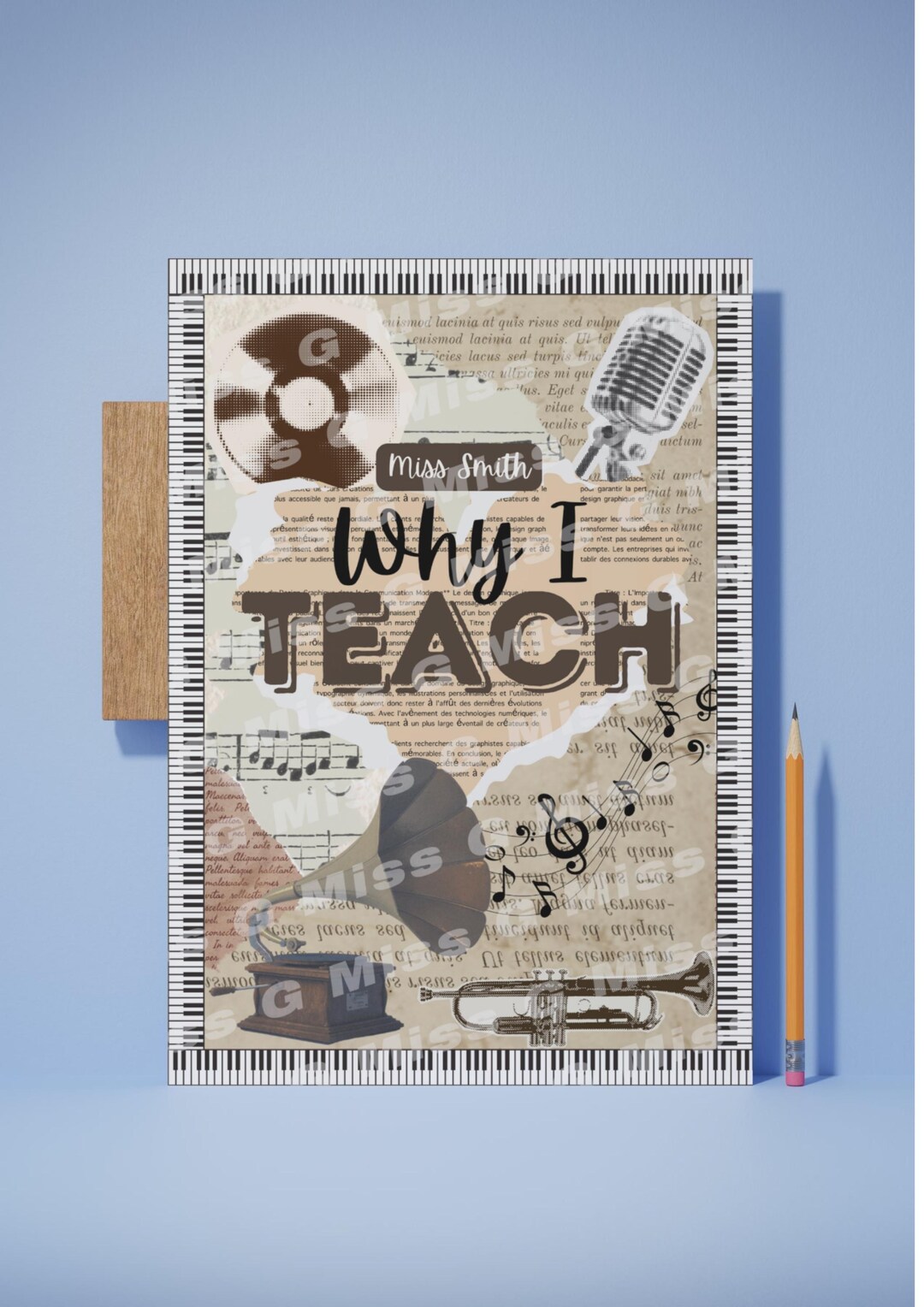 Why I Teach - Music Teacher Binder/folder Cover - Etsy