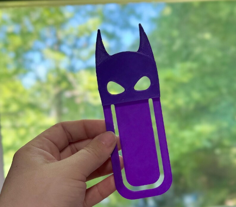 Batman Inspired Mask 3D Printed Bookmark - Superhero Fan Gift, Unique ...