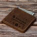 Personalized Leather Spotify Wallet - Custom Song Code Engraved - Etsy