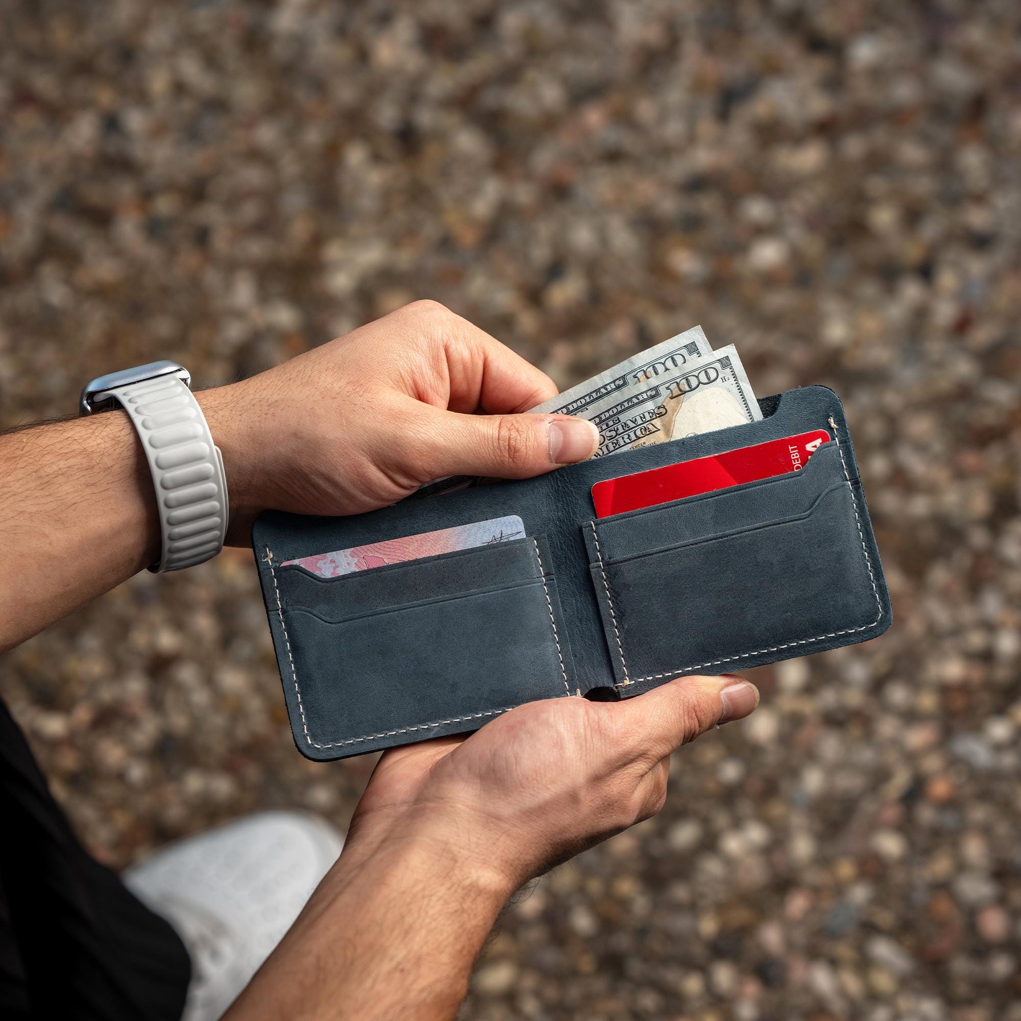 Personalized Leather Spotify Wallet - Custom Song Code Engraved - Etsy