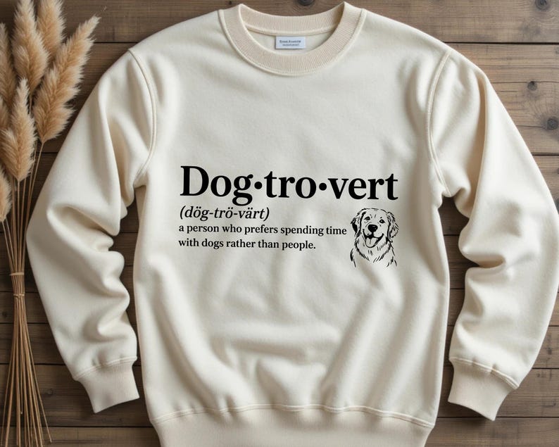 Dogtrovert Definition SVG PNG DXF Pdf Dog Quote Shirt Svg Dog Mom Png ...