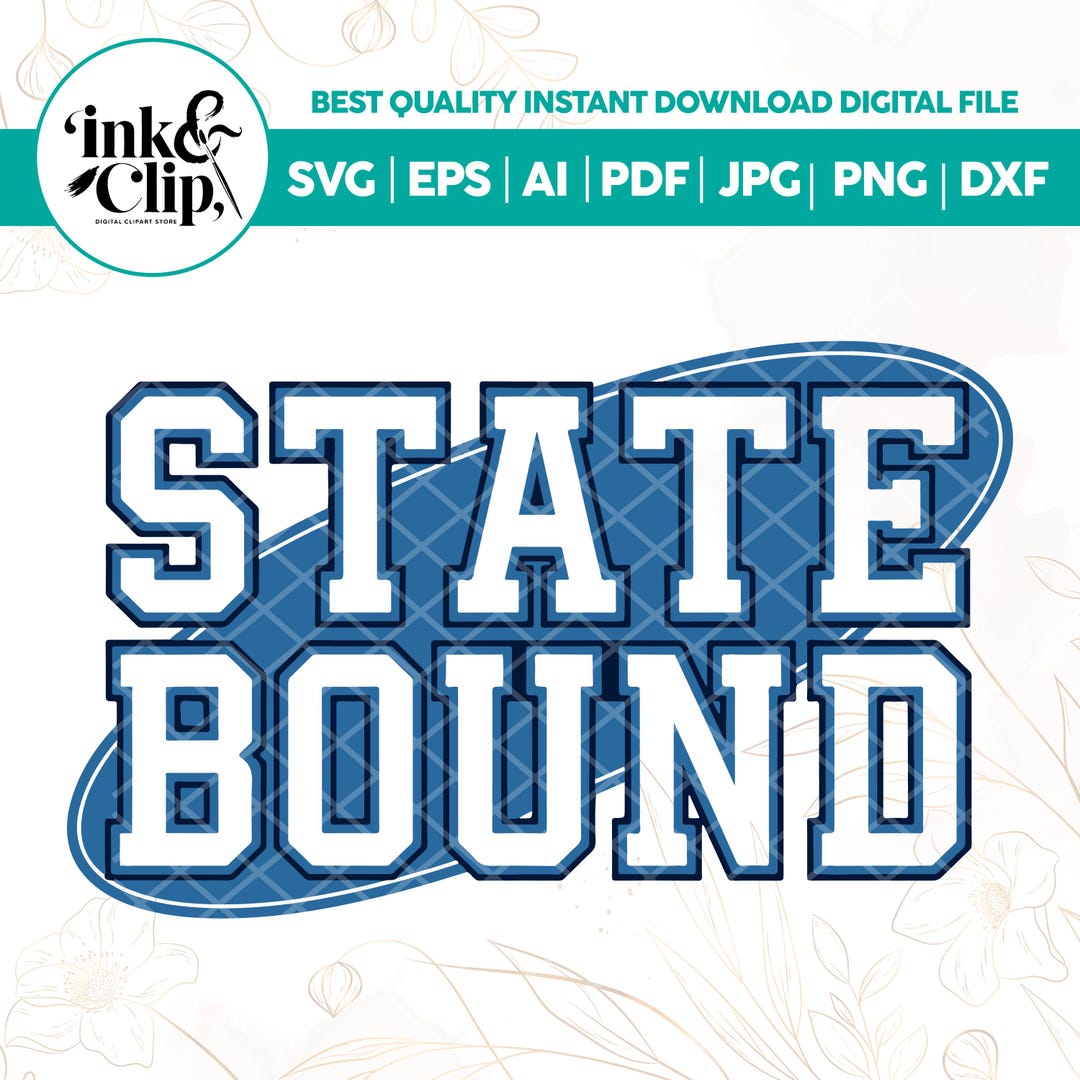 State Bound SVG and PNG, State Tournament Shirt, State Championship ...