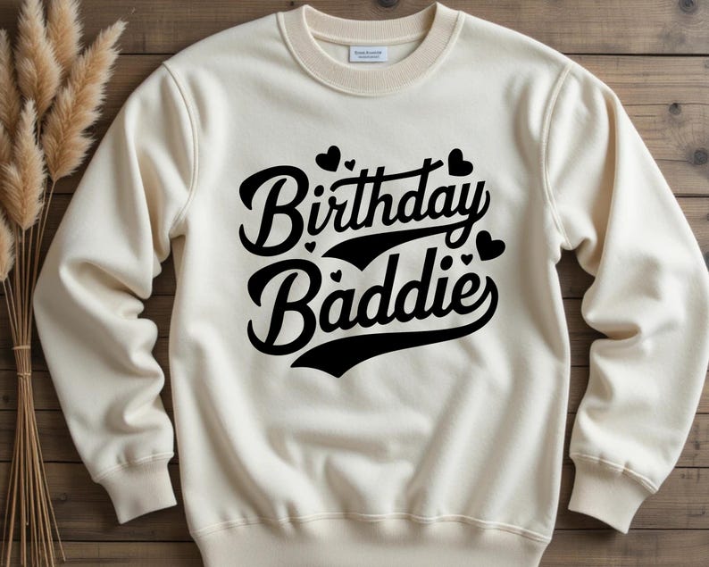 Birthday Baddie SVG, Birthday Vibes, Birthday Queen, Birthday Squad ...