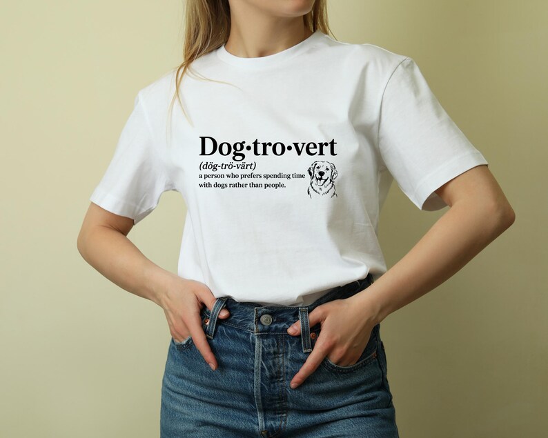 Dogtrovert Definition SVG PNG DXF Pdf Dog Quote Shirt Svg Dog Mom Png ...