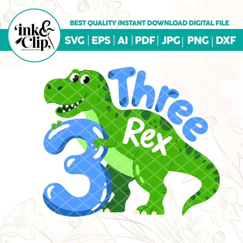 Three Rex Svg - Etsy