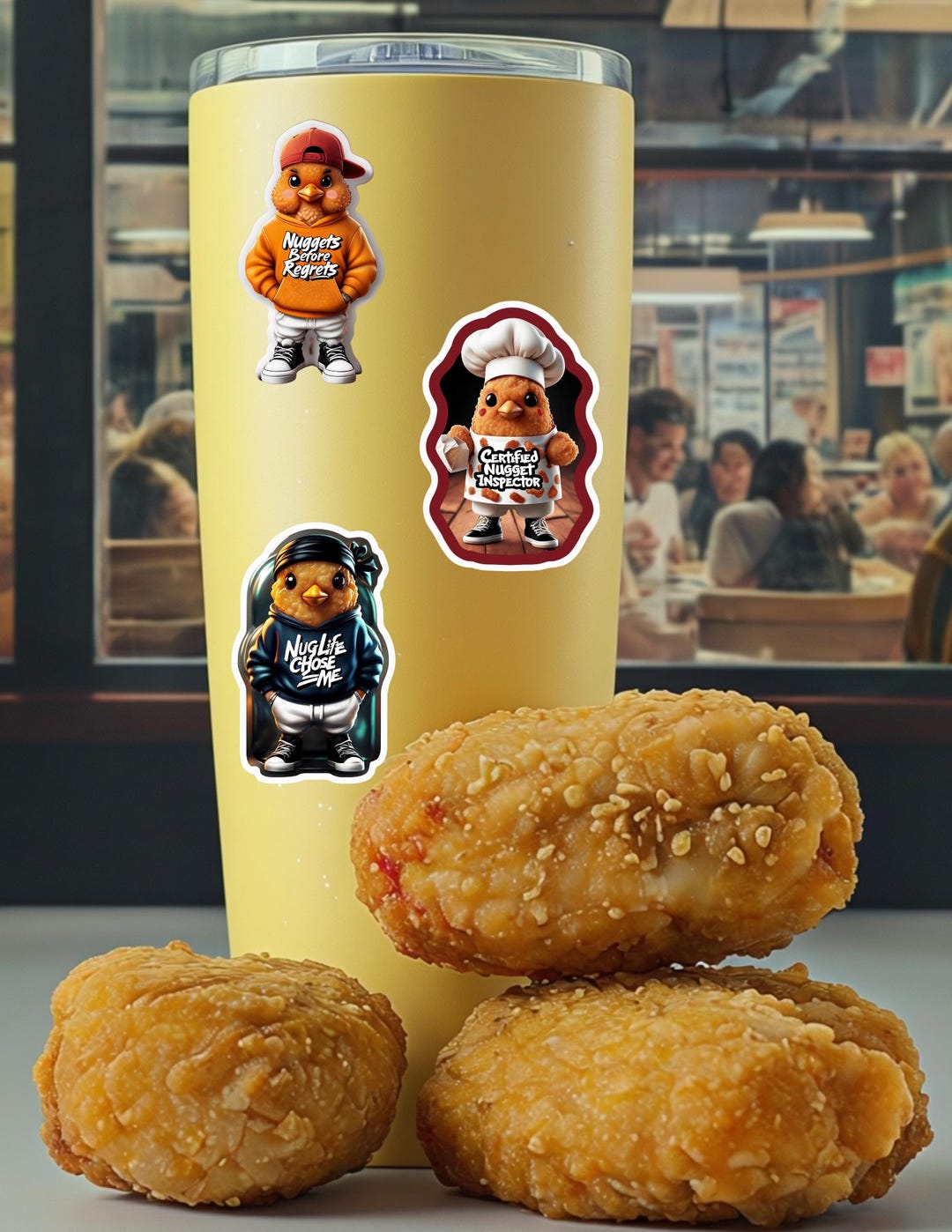 Chicken Nuggets Sticker Book | Chicken Nuggets Life | Chicken Nuggets ...