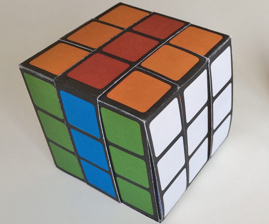 Paper Rubik's Cube - Etsy