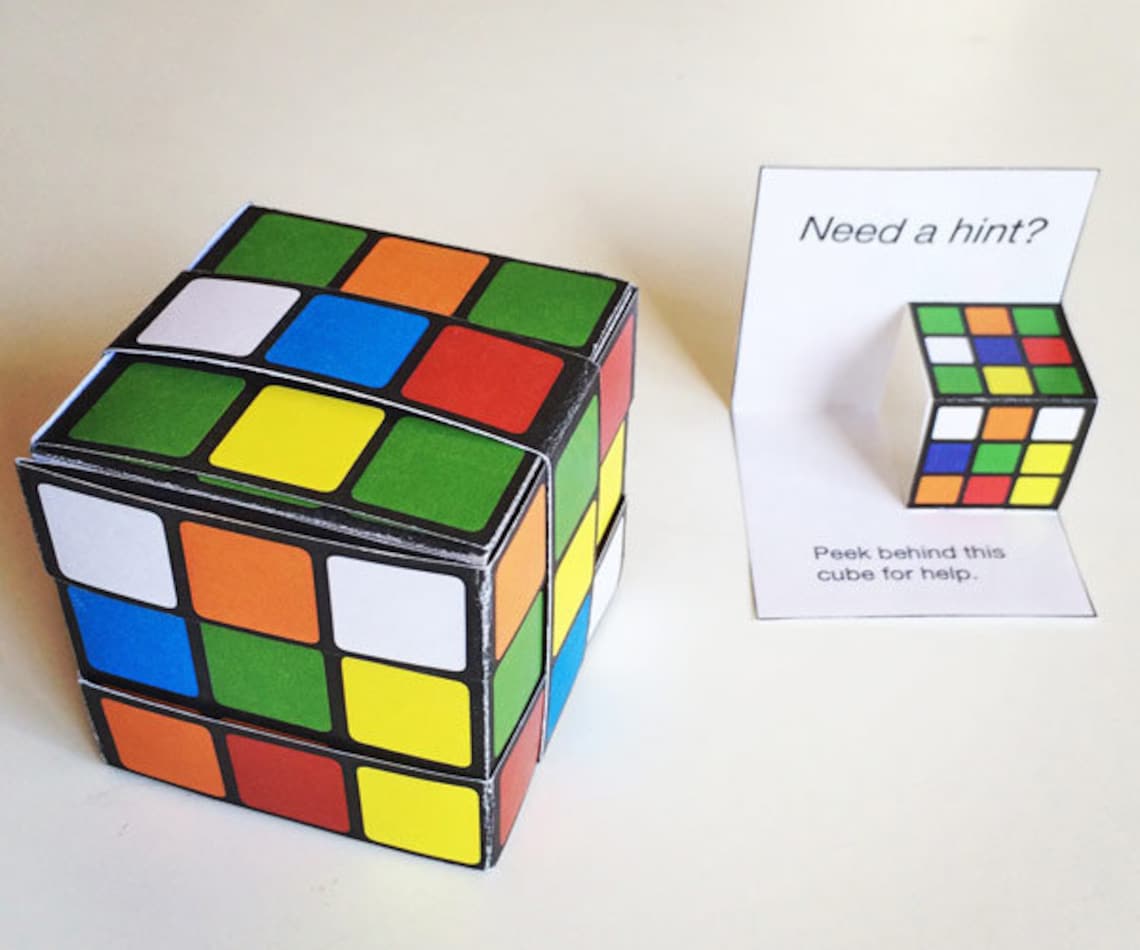 Paper Rubik's Cube - Etsy