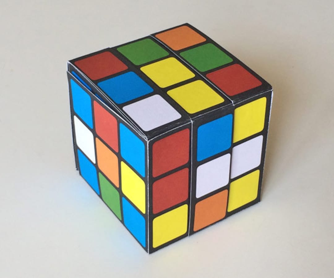 Paper Rubik's Cube - Etsy