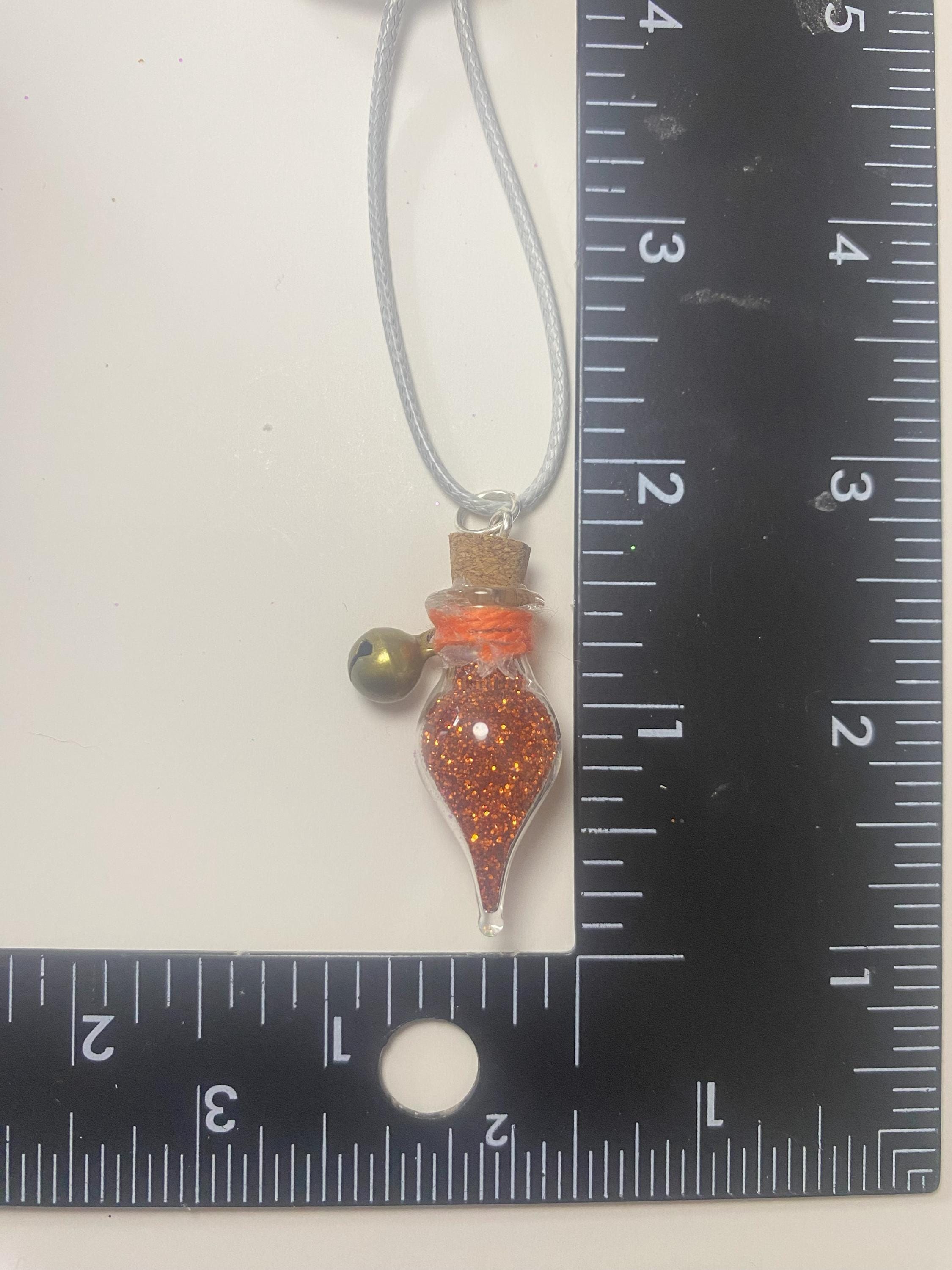 Orange Color Glitter Glass Tearbottle Inspired-animal Talent Pixie Dust ...