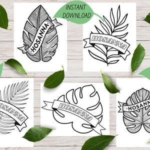 free palm leaves coloring pages