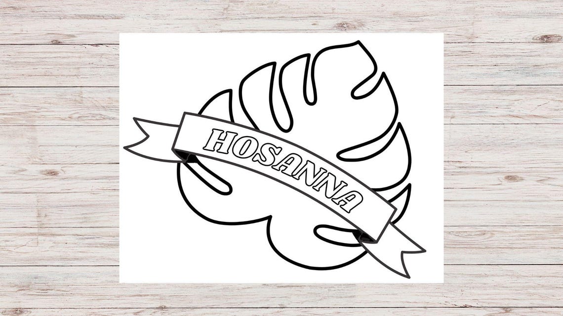 Palm Sunday Craft: Colorable Palm Leaves Activity (digital Download) - Etsy