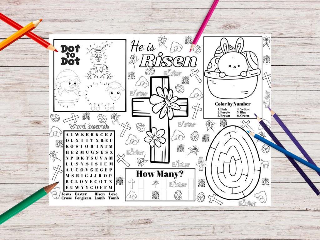Christian Easter Activity Page | Printable Download | Resurrection ...