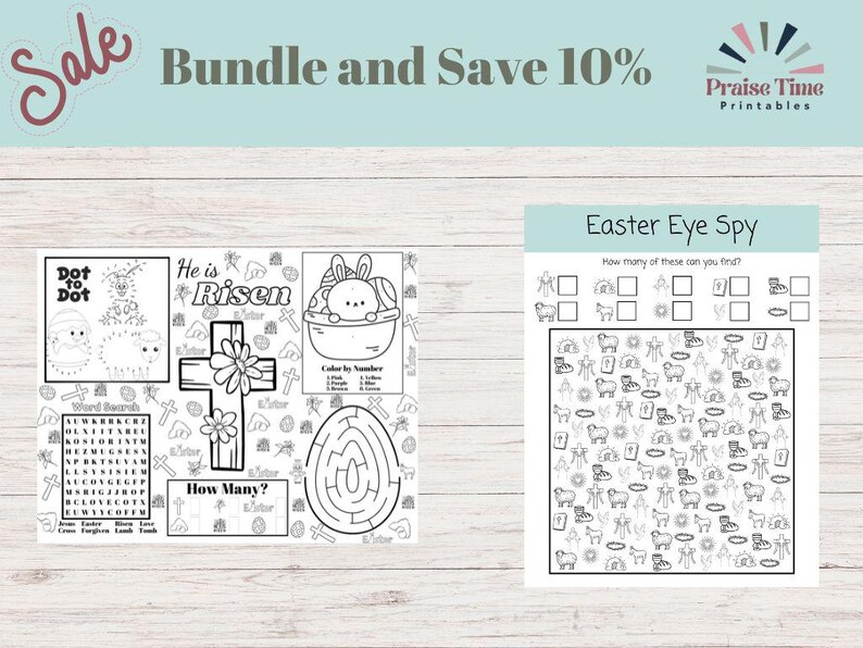 Christian Easter Activity Page | Printable Download | Resurrection ...