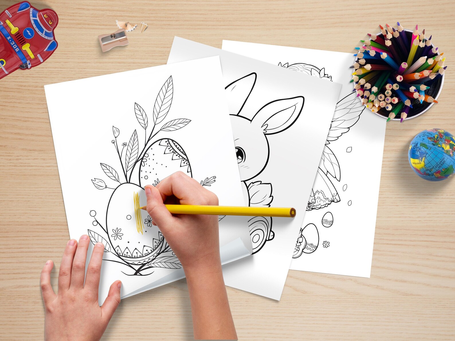25 Easter Colouring Pages, Coloring for Kids, Printable Games ...