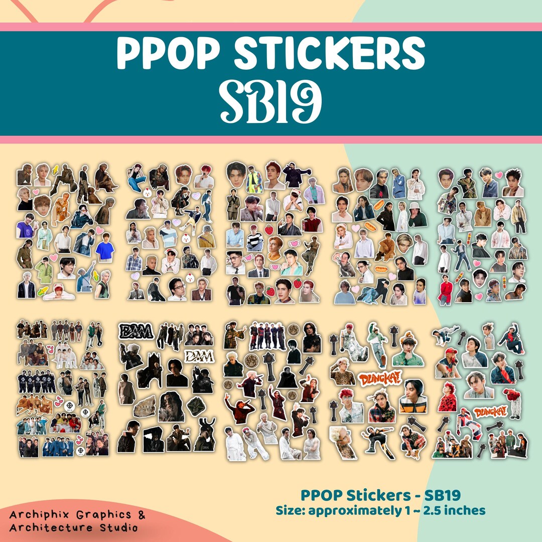 SB19 PPOP Mahalima Atin Glossy Matte Laminated Vinyl Stickers Set by ...