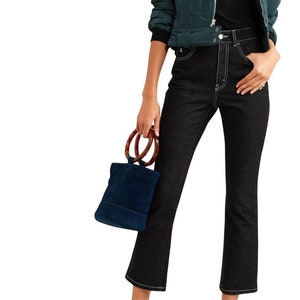 DEADSTOCK Teal Blue Crumpled Designer Bomber Jacket Minimalist Cropped ...