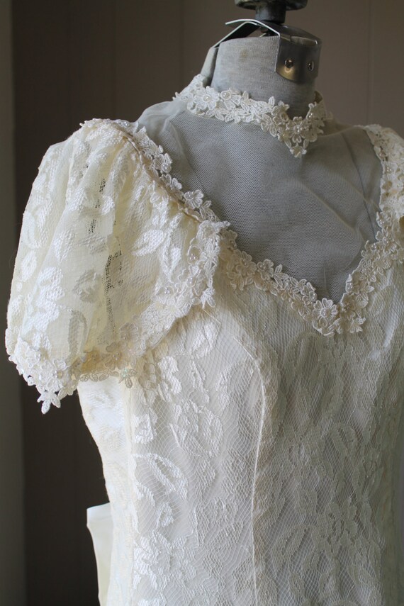 Edwardian Victorian French Basque Ilusion Neckline Be… - Gem