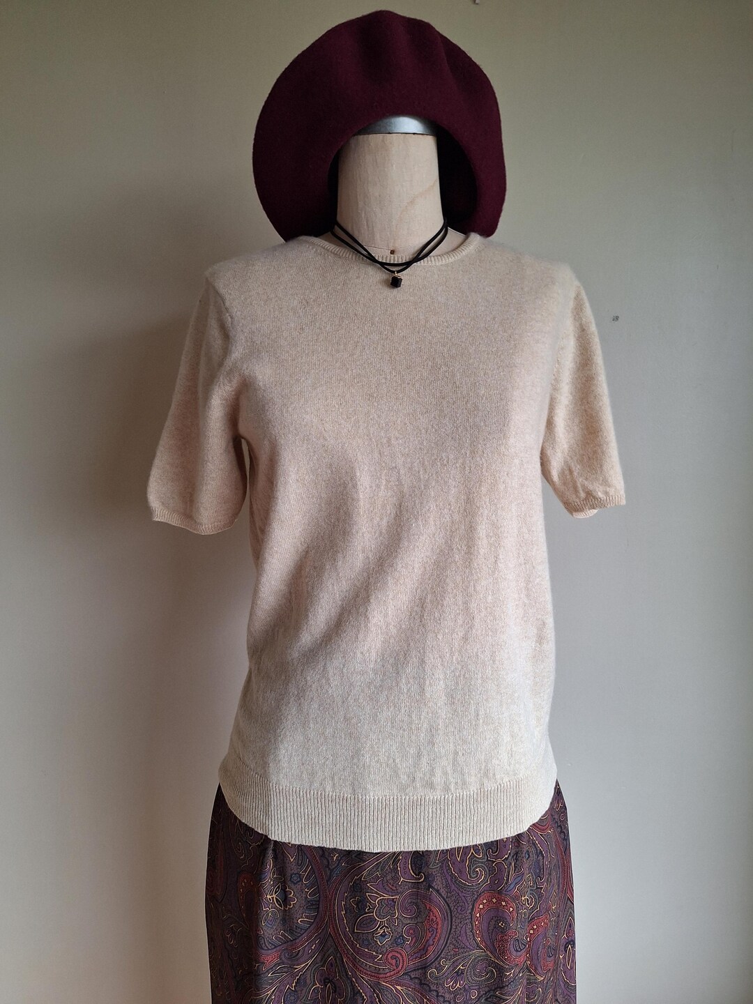 Vintage Sutton Studios Cashmere Pullover Capsule Wardrobe Camel Classic ...